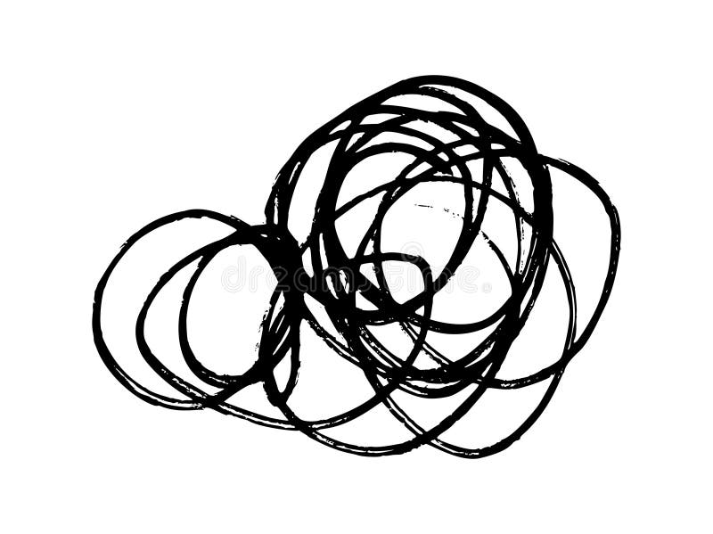 Hand Drawn Scribble Pencil Line. Scratch Texture Sketchy Graphic ...