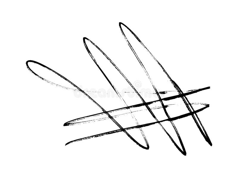 Hand Drawn Scribble Pencil Line. Scratch Texture Sketchy Graphic ...