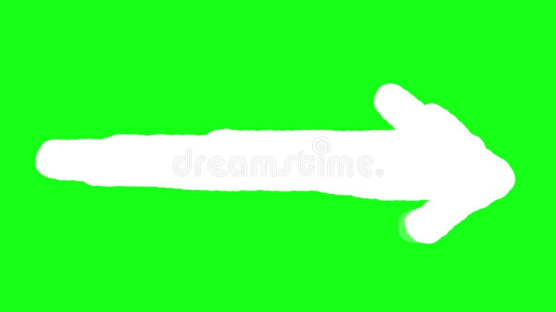 Hand Drawn Scribble Pointing Arrow. Stock Footage - Video of design ...