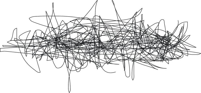 Hand drawn scribble stock vector. Illustration of scheme - 81849870