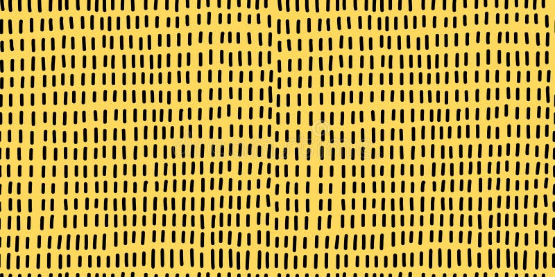 Hand Drawn Seamless Black and Yellow Pattern Stock Vector ...