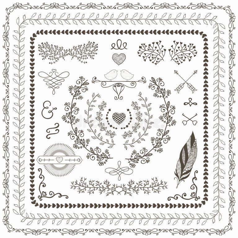 Flourish Frames Stock Illustrations – 17,726 Flourish Frames Stock ...
