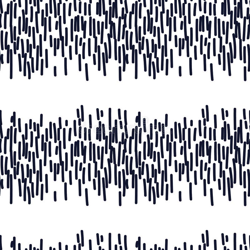 Hand Drawn Seamless Indigo Dashed Line Texture Stock Illustration ...