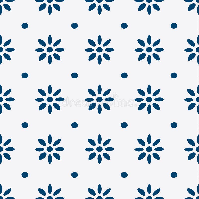 Hand Drawn Seamless Indigo Irregular Dotted Line Texture Stock ...