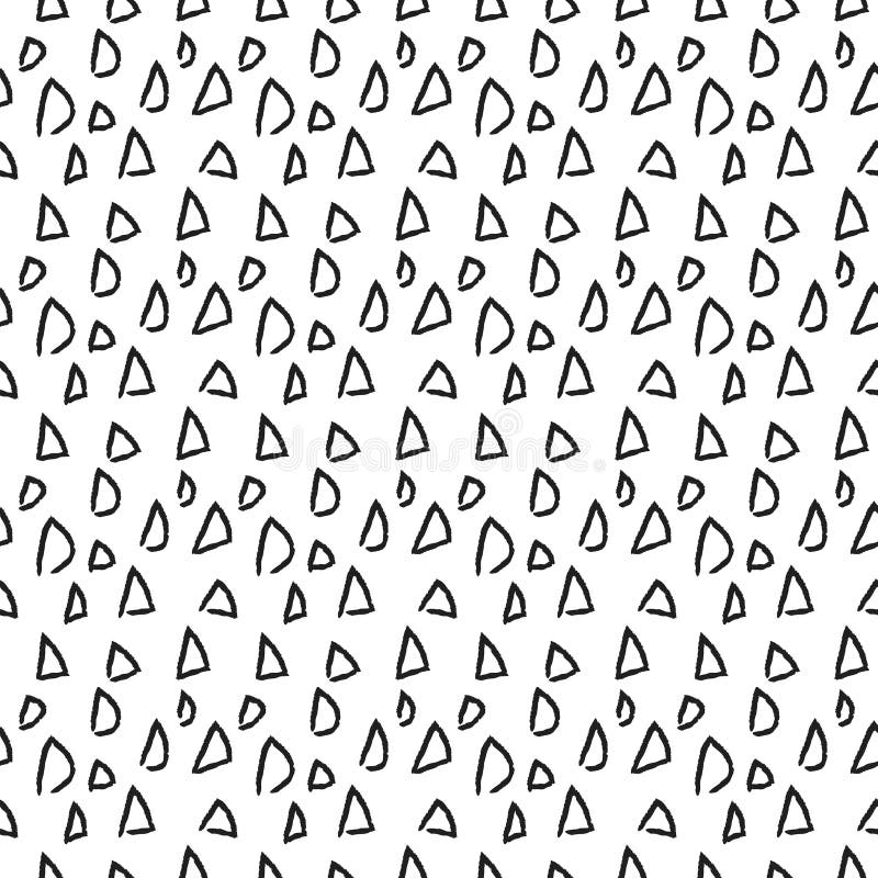 Hand Drawn Seamless Pattern Abstract Shape Design Of Texture Background Stock Vector