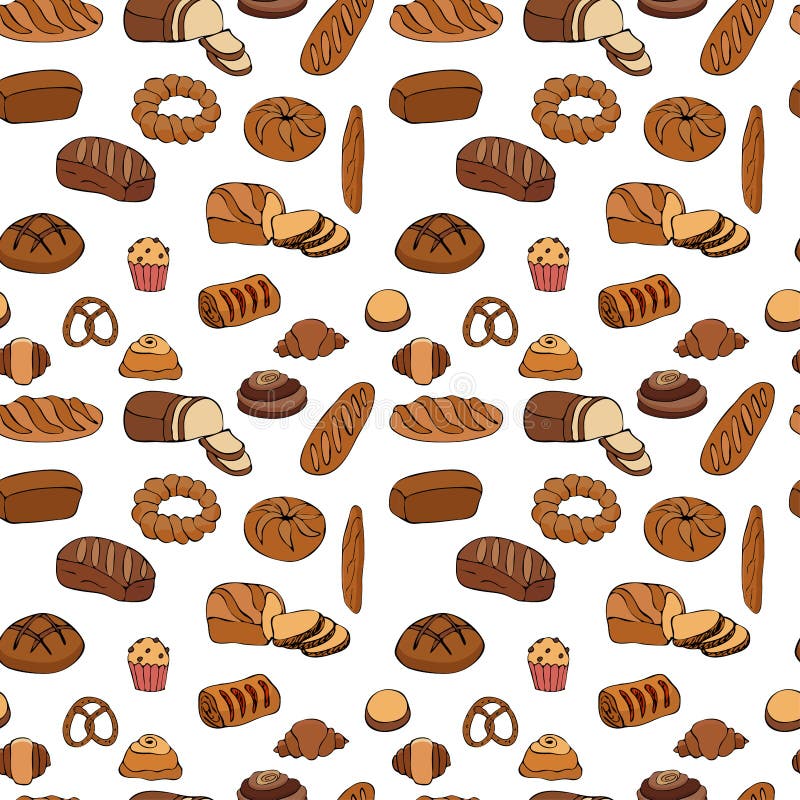 Bakery Goods Background Stock Illustrations – 3,132 Bakery Goods ...