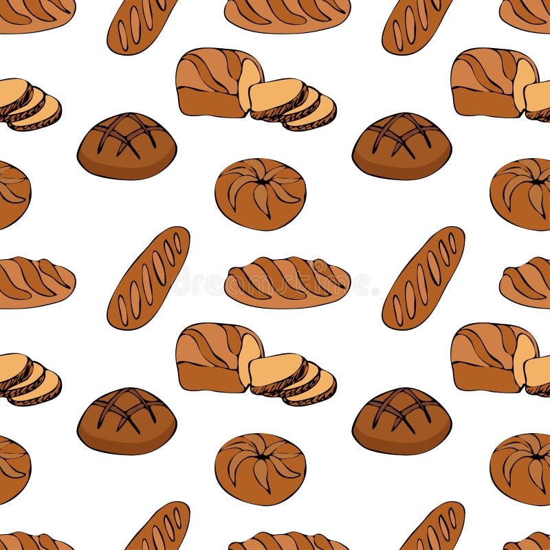 Hand Drawn Bakery Products Bread Stock Illustrations – 1,790 Hand Drawn ...