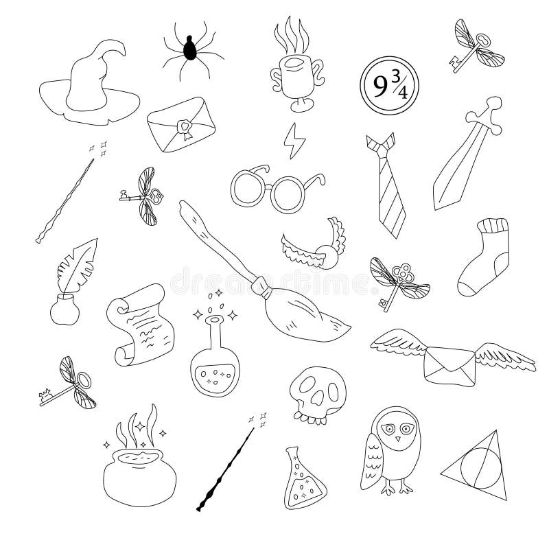 Hand Drawn Seamless Pattern Doodle Magic. Stock Vector - Illustration ... Hand Drawn Seamless Pattern Doodle Magic. Stock Vector - Illustration ...