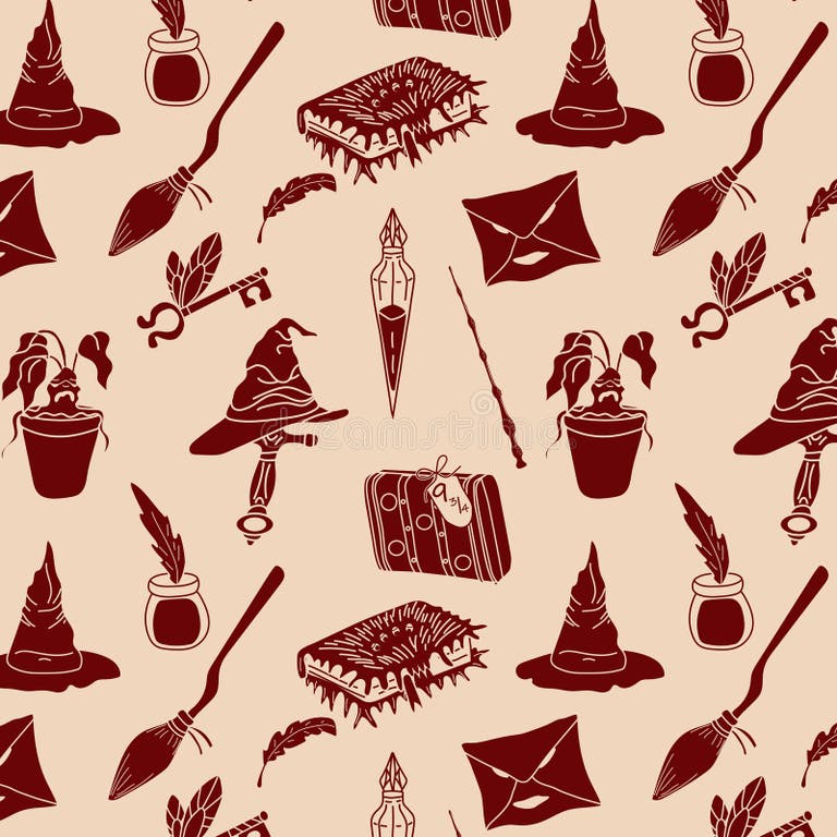 Seamless School Things Pattern Stock Illustrations – 182 Seamless ...
