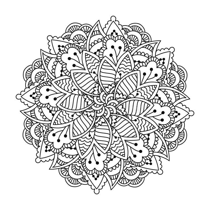 Hand Drawn Seamless Pattern with Floral Elements. Stock Vector ...