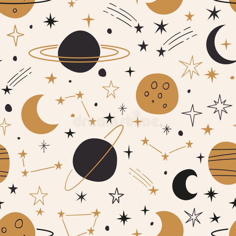 Seamless Pattern with Cheerful and Happy Smiley Faces. Sketch Em Stock ...