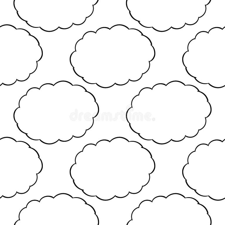 Hand Drawn Seamless Pattern Text Box 3 Stock Vector - Illustration of ...