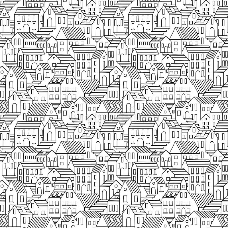 Town Houses Composition stock vector. Illustration of furniture - 88556112