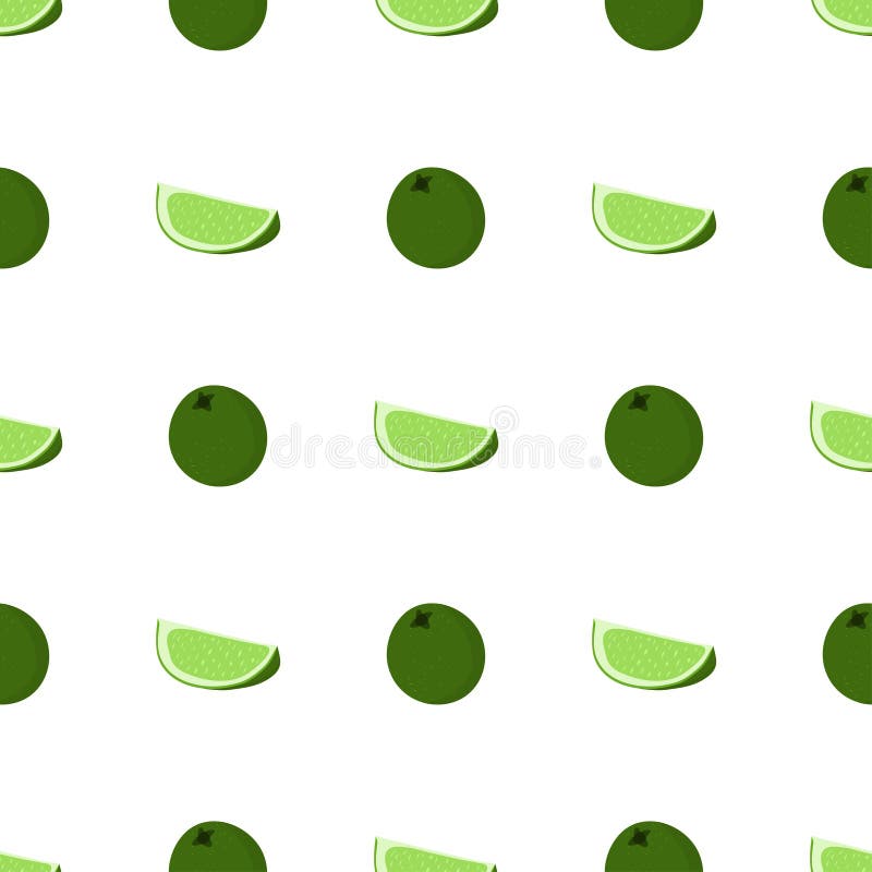 Hand Drawn Seamless Pattern with Whole and Sliced Lime. Fabric Print ...