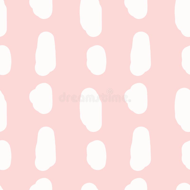 Hand Drawn Seamless Pink Irregular Spot Texture Stock Illustration ...