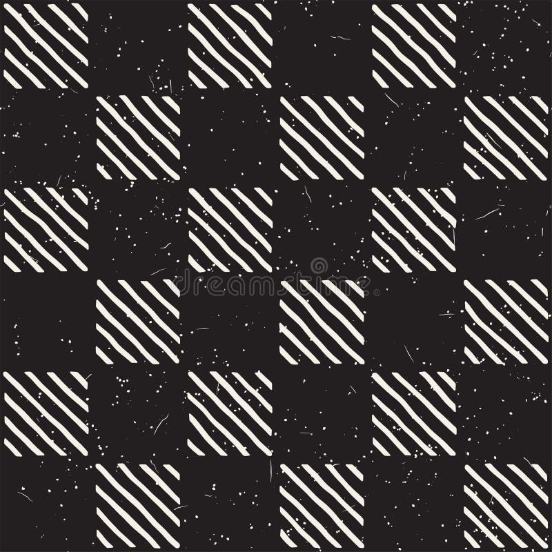 Hand Drawn Seamless Repeating Pattern with Checker Lines Tiling. Grungy ... Hand Drawn Seamless Repeating Pattern with Checker Lines Tiling. Grungy ...