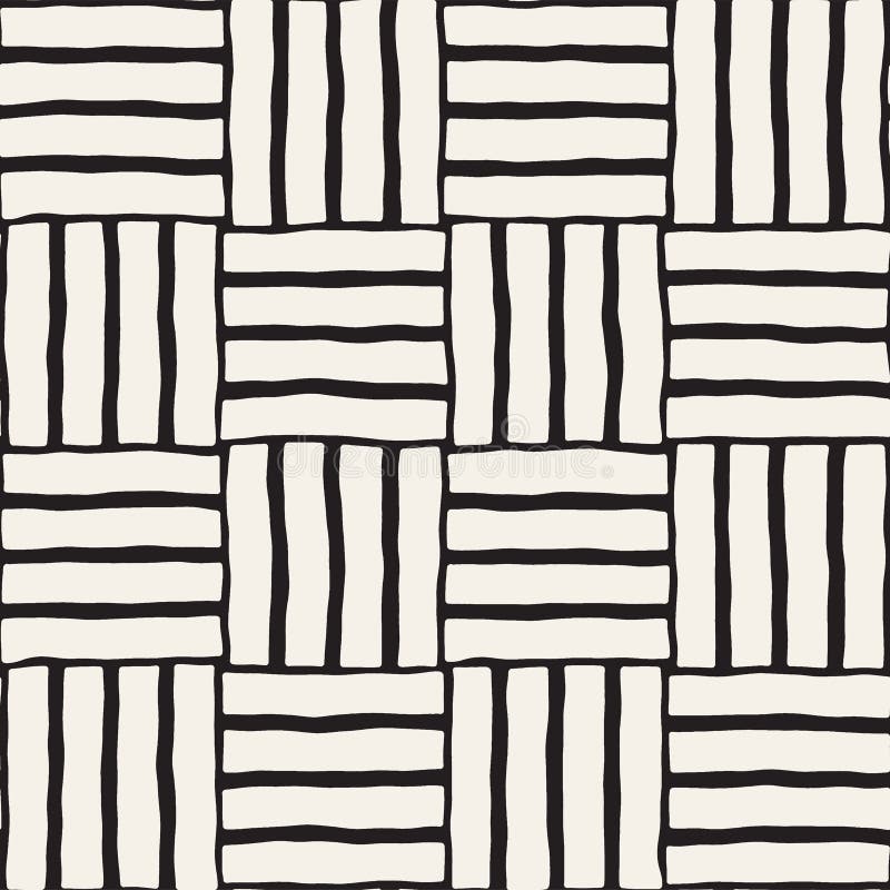 Hand Drawn Seamless Repeating Pattern with Lines Tiling. Grungy ...