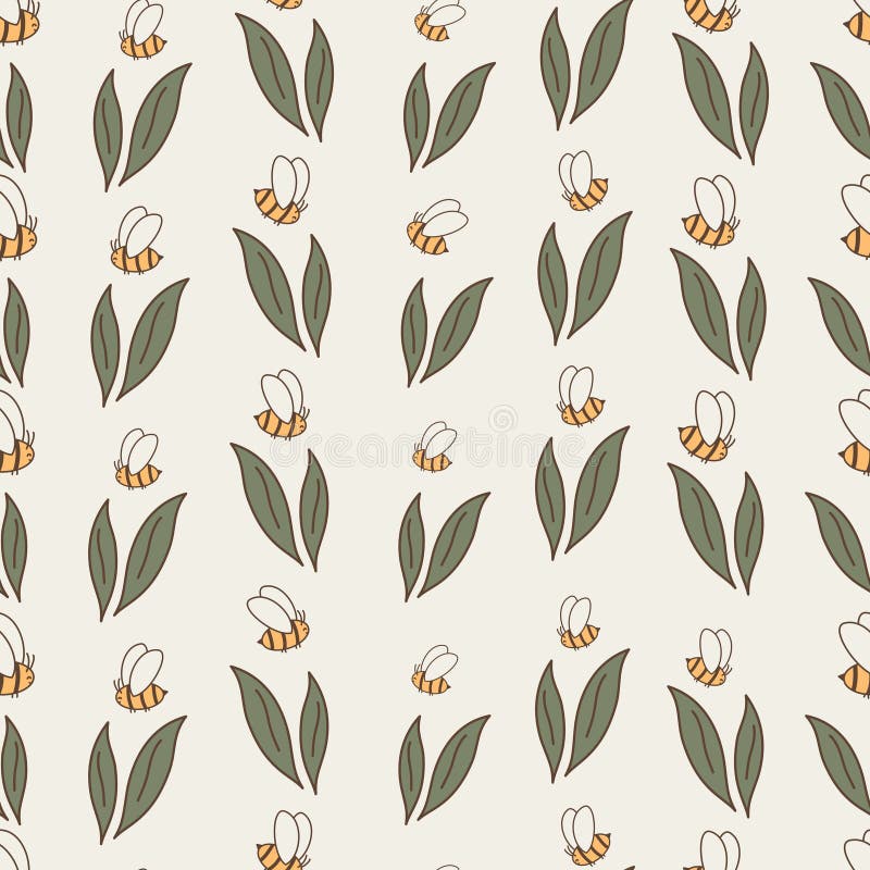 Cute Hand Drawn Seamless Vector Pattern Background Illustration with ...