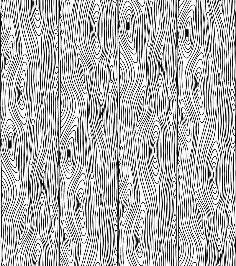 Hand Drawn Seamless Wood Pattern Stock Vector - Illustration of nhand ...