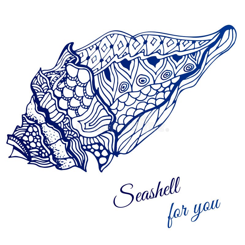 Seashell Motif Stock Illustrations – 191 Seashell Motif Stock ...