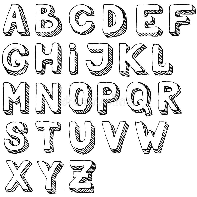 Handwritten Shadow Fonts Stock Illustrations – 65 Handwritten Shadow ...