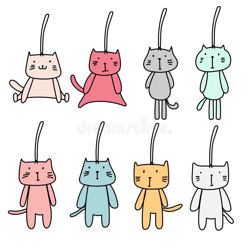 Animal Keychain Stock Illustrations – 360 Animal Keychain Stock ...