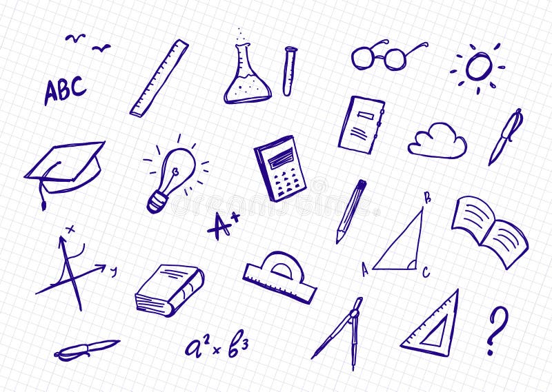 Exercise Book Drawn Icon Stock Illustrations – 717 Exercise Book Drawn ...