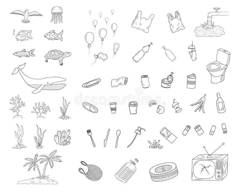 Pollution Icons Set stock vector. Illustration of chemical - 49171610 Pollution Icons Set stock vector. Illustration of chemical - 49171610