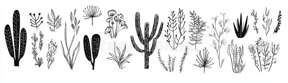 A Hand-drawn Set of Outlined Rectangle Frames. Scribble Pencil Square ...