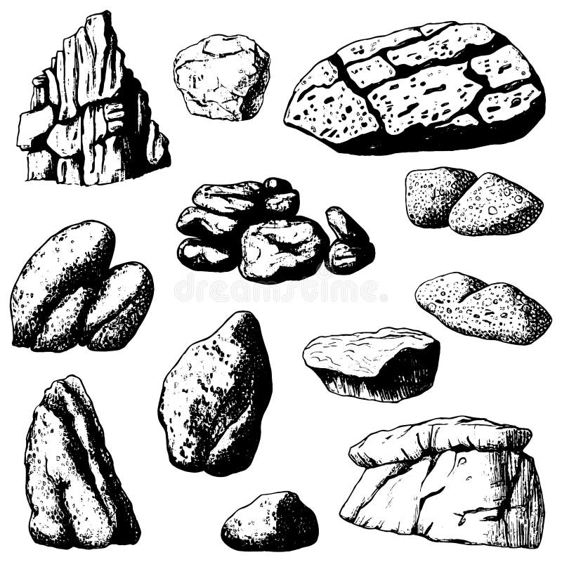 Hand Drawn Boulder Stock Illustrations – 603 Hand Drawn Boulder Stock ...