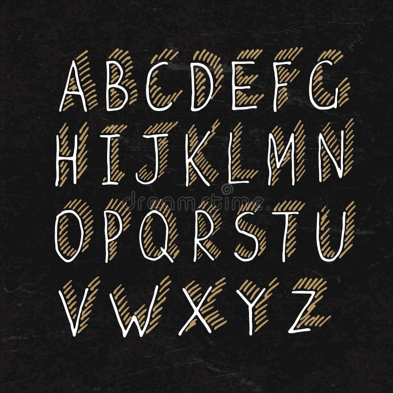 Handwritten Shadow Fonts Stock Illustrations – 63 Handwritten Shadow ...