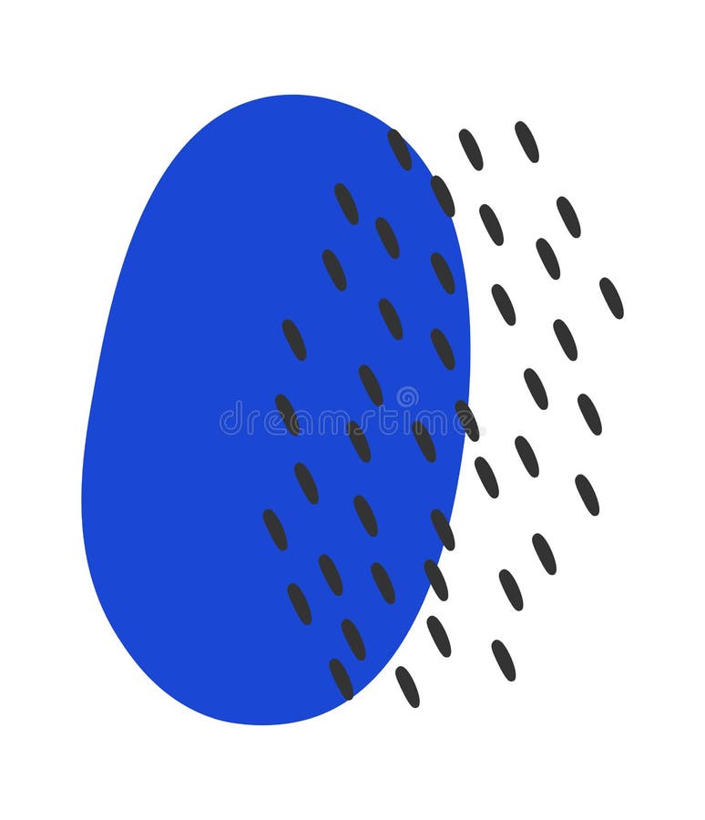 Hand Drawn Shape Flat Icon Simple Oval Pattern Stock Vector ...