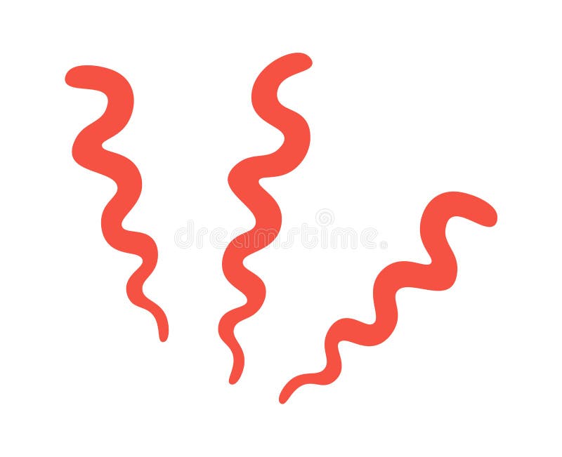 Hand Drawn Simple Curly Lines Flat Icon Stock Vector - Illustration of ...