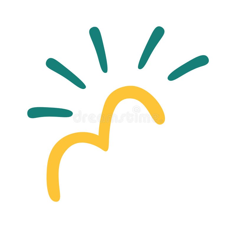 Hand Drawn Simple Line Flat Icon Stock Vector - Illustration of lines, simple: 266843360