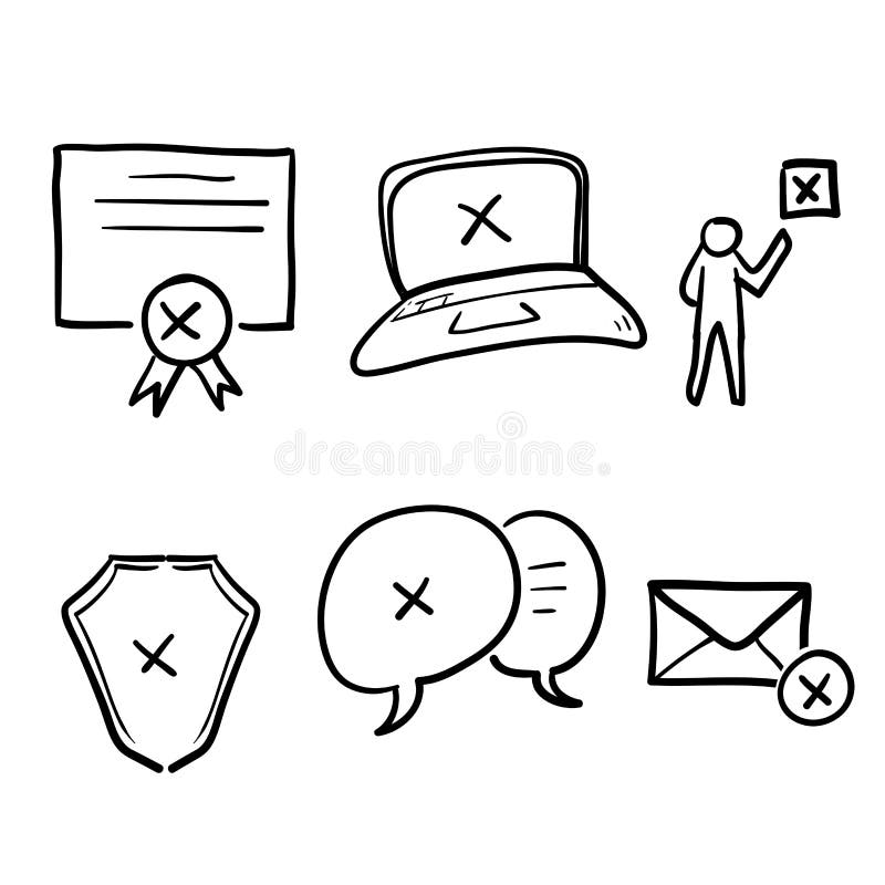 Reject Line Drawing Stock Illustrations – 522 Reject Line Drawing Stock ...