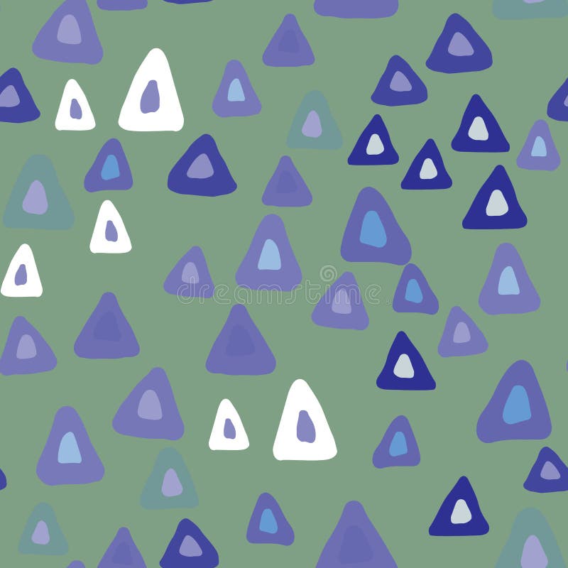 Random Triangle Shapes Seamless Pattern on White Background Stock ...