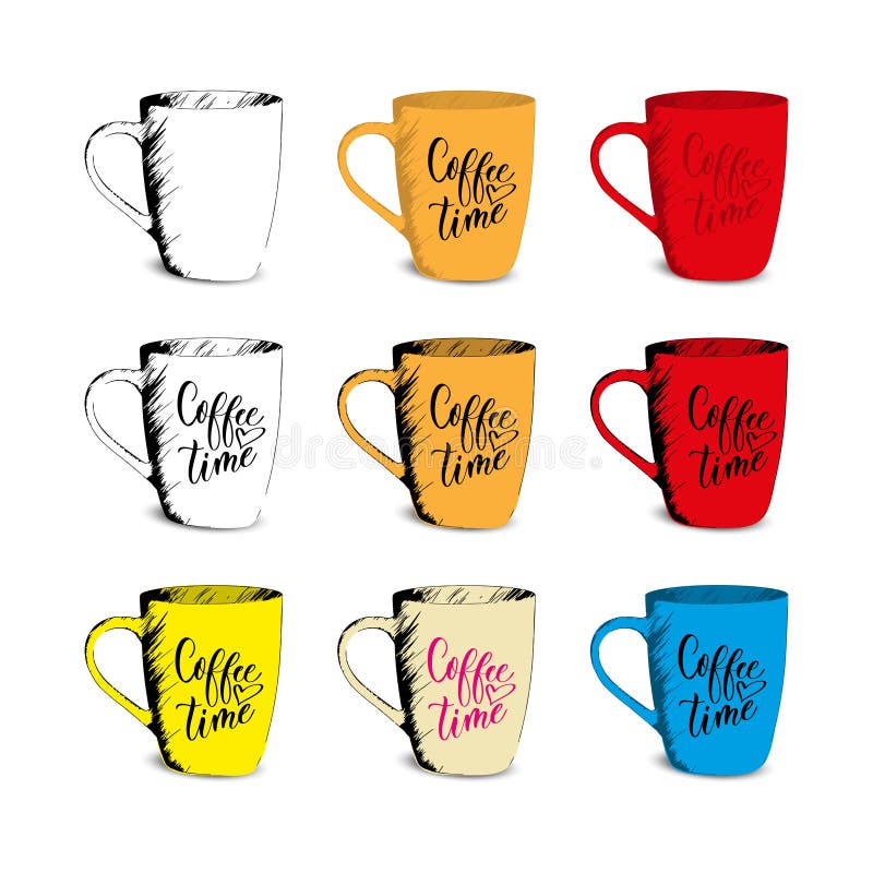 Hand Drawn Sketch Coffee Cup Vector Illustration. Stock Vector ...