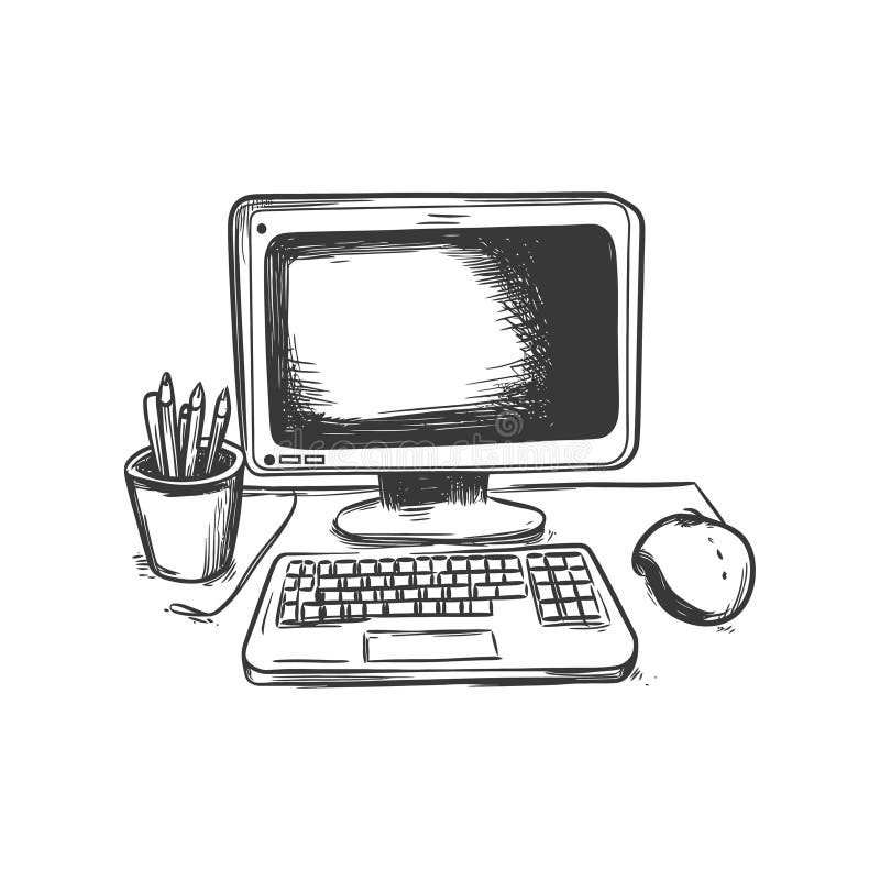 Hand Drawn Pencil Mouse Stock Illustrations – 962 Hand Drawn Pencil ...