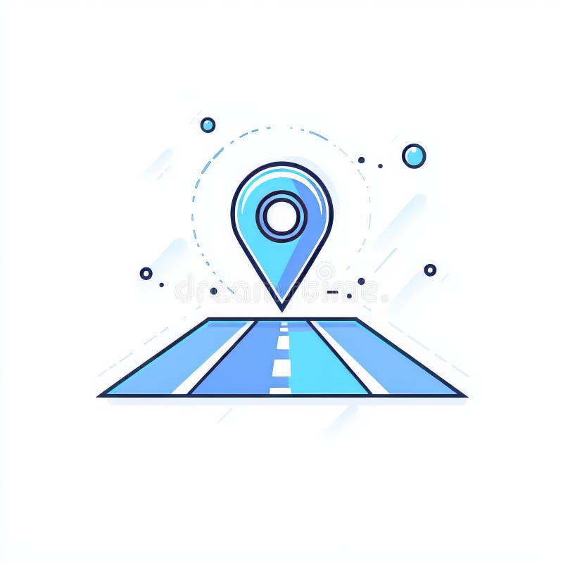 A Hand-drawn Sketch in a Doodle Style Depicting a Location Map with a ...