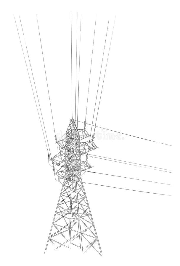 Electric Tower Sketch Stock Illustrations – 1,011 Electric Tower Sketch ...