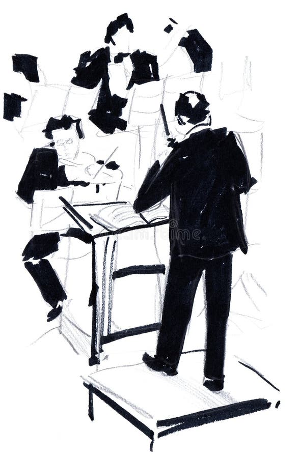 Sketch Conductor Stock Illustrations – 410 Sketch Conductor Stock ...