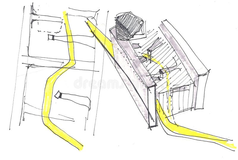 Modern Architecture House, Roof Stock Illustration - Illustration of ...