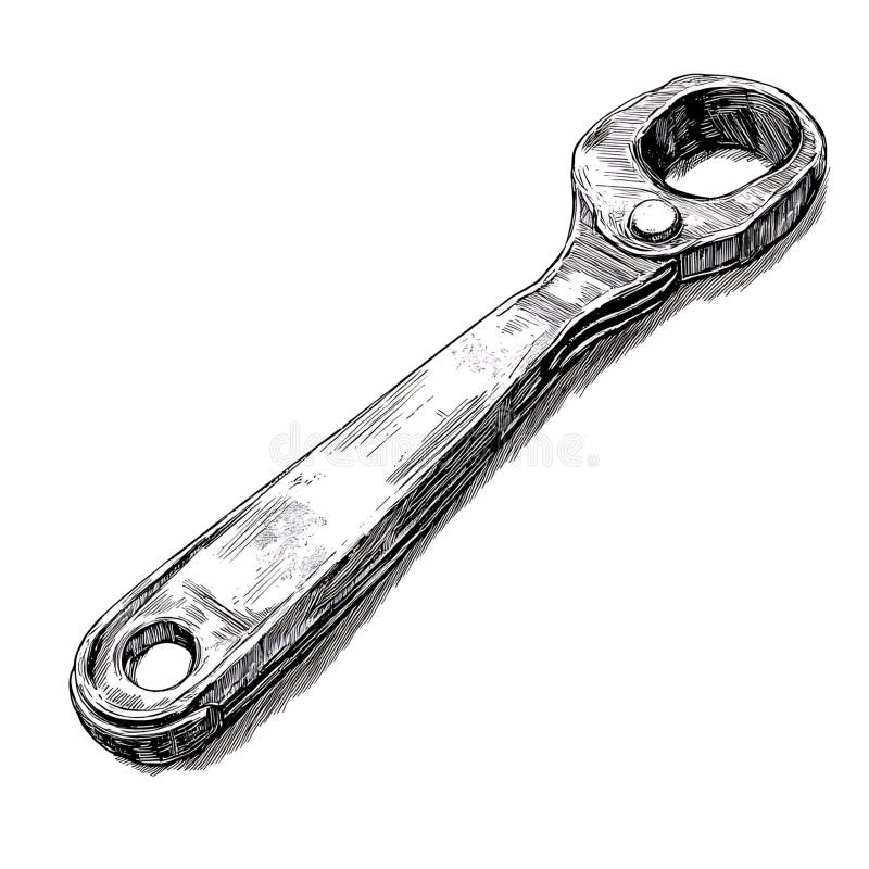 Ratchet Wrench Sketch Stock Illustrations – 17 Ratchet Wrench Sketch ...