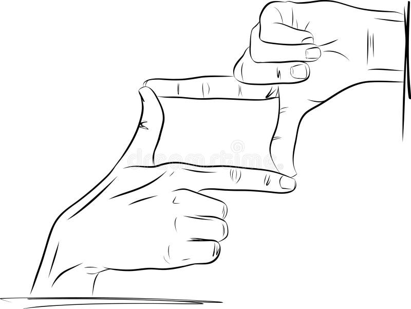Sketch of Hands Showing Heart Shape Gesture Stock Vector - Illustration ... Sketch of Hands Showing Heart Shape Gesture Stock Vector - Illustration ...