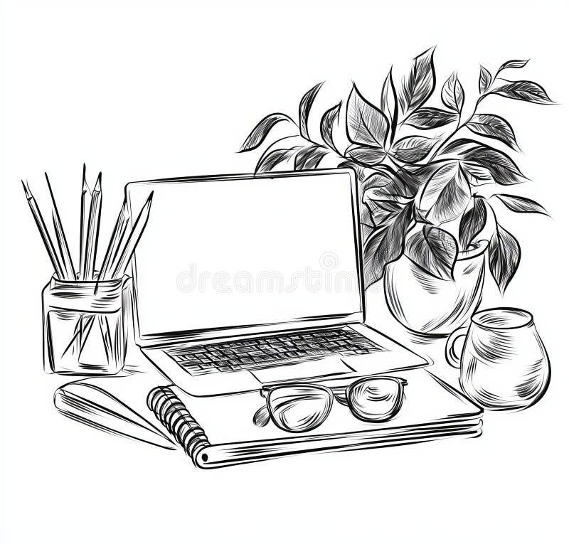 Hand-drawn Sketchbook, Notepad for Notes, Sketches. Outline Organizer ...