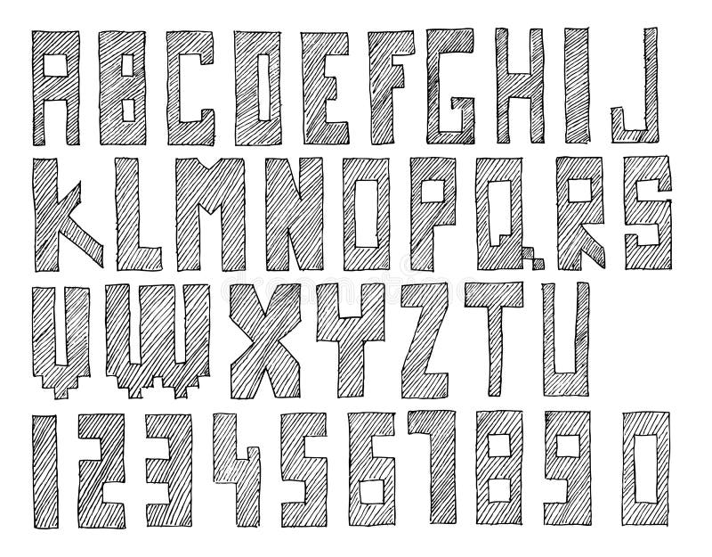 Sketched abc stock vector. Illustration of read, elements - 127722968