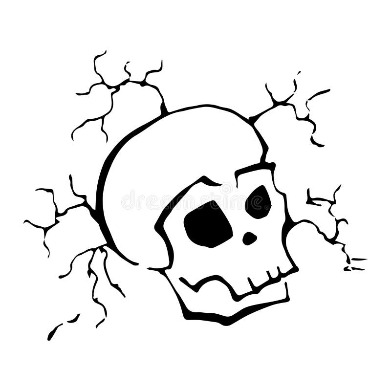 Human Skull Rough Sketch Stock Illustrations – 33 Human Skull Rough ...