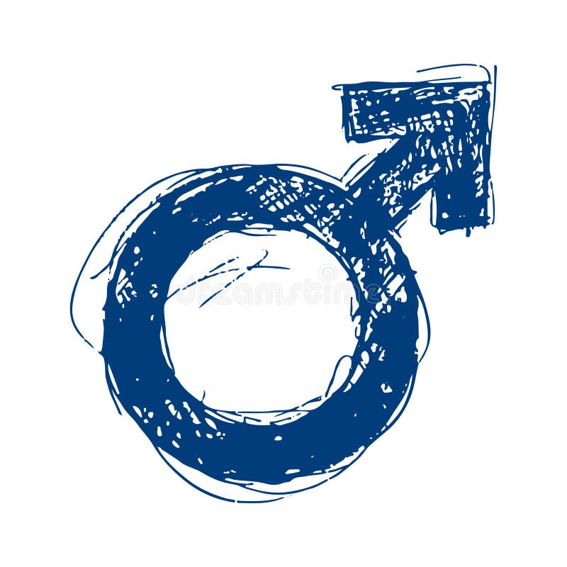 Hand Drawn Sketchy Male Gender Symbol Doodle Stock Illustrations – 9 ...