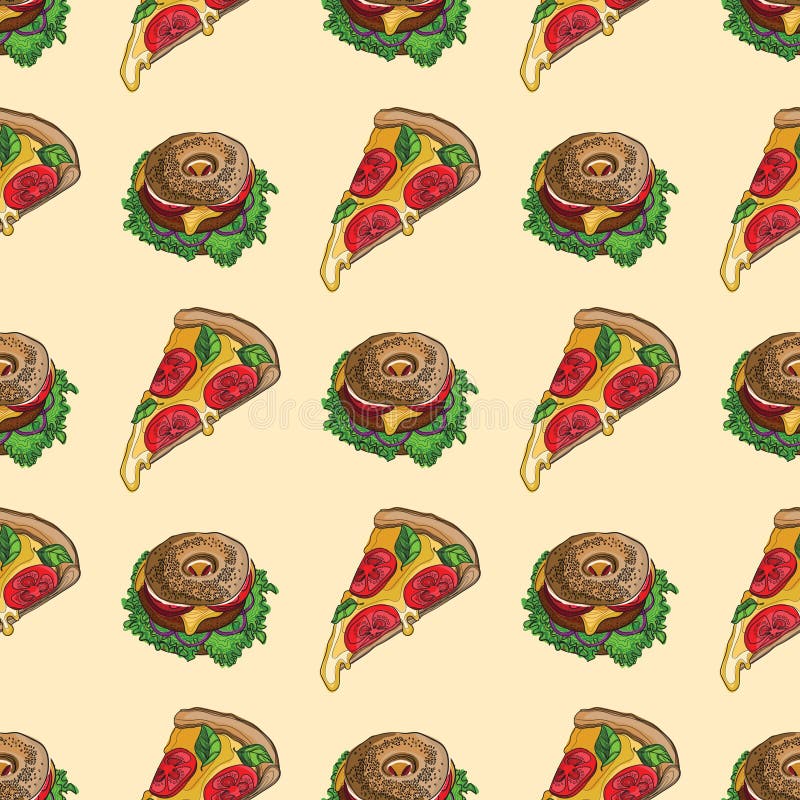 Bagel Avocado Stock Illustrations – 286 Bagel Avocado Stock ...