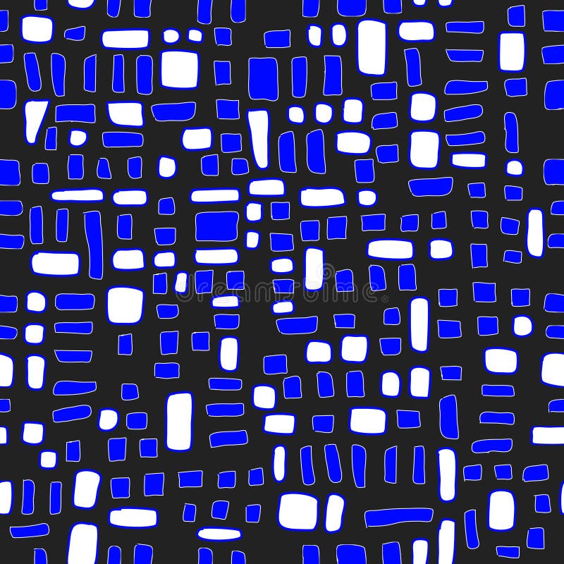 Hand Drawn Small Rectangles, Structured Pattern. Stock Vector ...